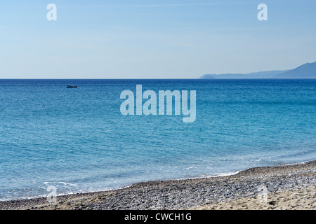 Beach from Finale Ligure / Finalpia at the Italian Riviera Stock Photo ...