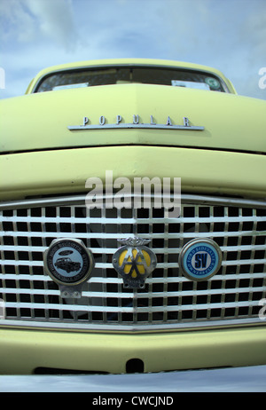 Classic Ford Popular radiator and badge Stock Photo - Alamy