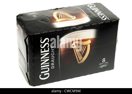 Eight pack of draught Guinness Stock Photo - Alamy