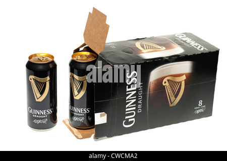 Eight pack of draught Guinness Stock Photo - Alamy