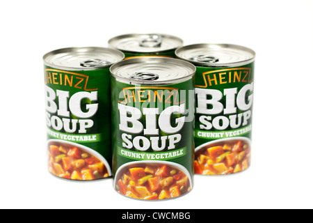 Tins of Heinz Big Soup Stock Photo - Alamy