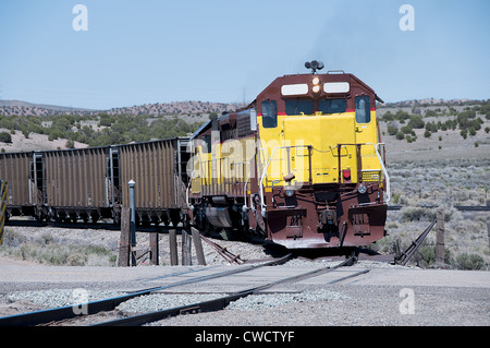 Yellow Freight Train Stock Photo: 127206488 - Alamy