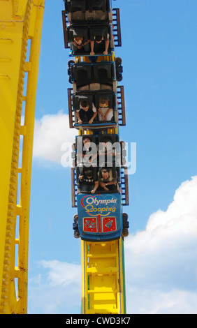 Roller coaster on the Central Festival, Berlin Stock Photo - Alamy