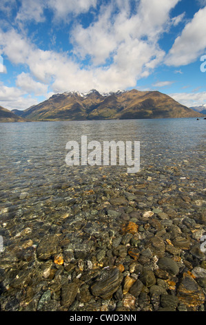 View over Queenstown and Cecil Peak in New Zealand Stock Photo - Alamy