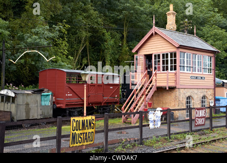 Highley Signal Box Severn Valley Railway uk Stock Photo - Alamy