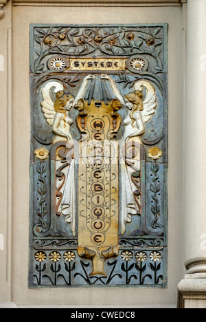 Paris, France. Hennebique building, No.1 Rue Danton (6th Arr) entirely ...