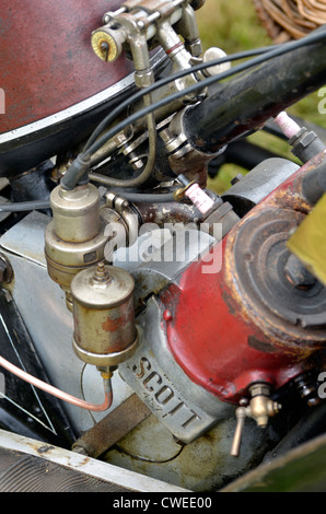 The Scott two-cylinder two-stroke engine was a pioneering design in ...