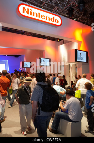 Leipzig - booth of Nintendo at the Games Convention Stock Photo - Alamy
