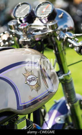 NorBsa Café racer motorcycle , Classic british motorcycle Stock Photo ...