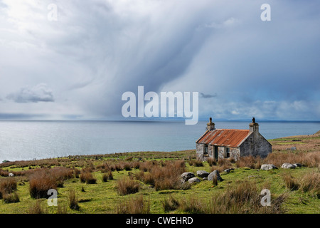 Old croft house at Melvaig, near Gairloch, Wester Ross, Highland ...