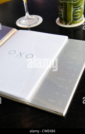 Cocktail at the Oxo Tower Bar, London Stock Photo - Alamy