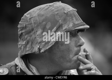 1940's German soldier with cigarette Stock Photo - Alamy