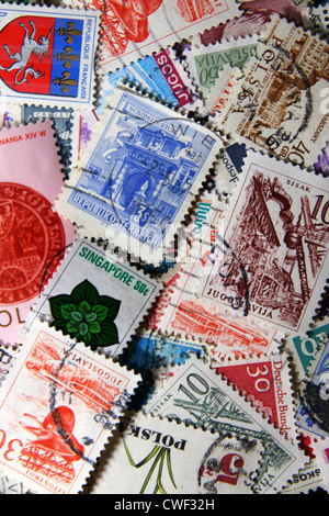 Pile of Postage Stamps Stock Photo - Alamy