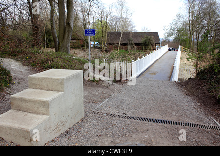 New footbridge crossing A217 Reigate Hill Surrey England UK Stock Photo ...