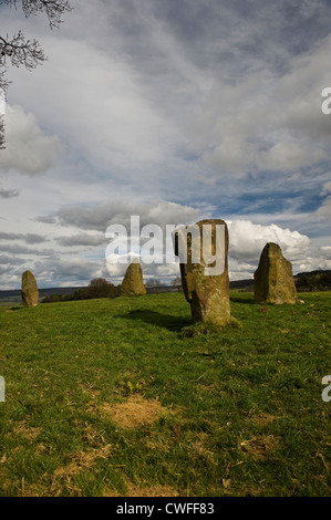 Nine Stones Close or Grey Ladies a Bronze Age stone circle near ...