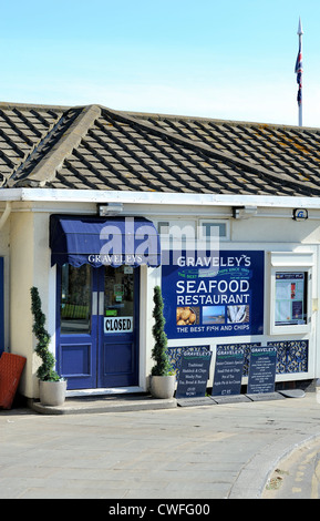 Whitby - a fish and chip shop Stock Photo - Alamy