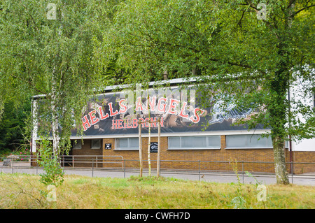 Hell's Angels MC Clubhouse on Dawson St Hackney London Stock Photo - Alamy