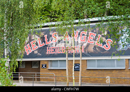 Hell's Angels MC Clubhouse on Dawson St Hackney London Stock Photo - Alamy