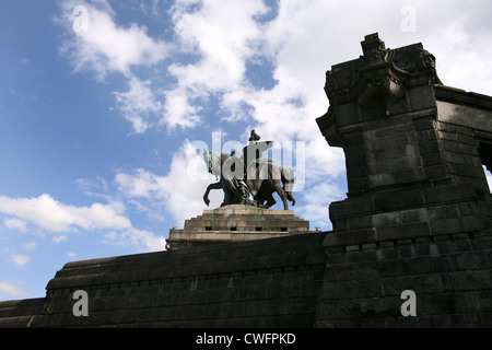 The Equestrian statue of Kaiser Wilhelm I. at the German Corner ...