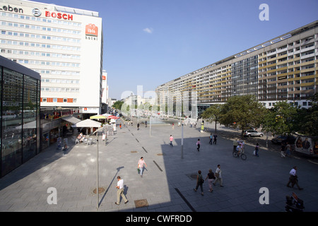 Prager Strasse/ Prague Street in Dresden, Germany on May 8, 2015 Stock ...