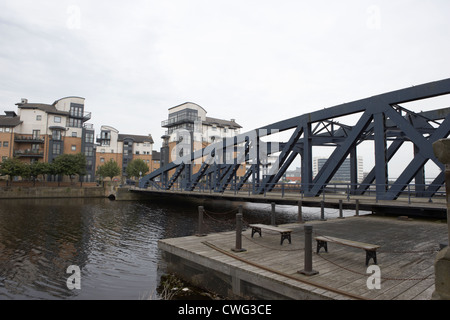 The Victoria Swing Bridge, Leith, Scotland, now closed to traffic Stock ...