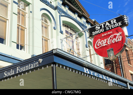 Star Drug Store,Historic Strand District,Galveston,Texas,USA Stock ...