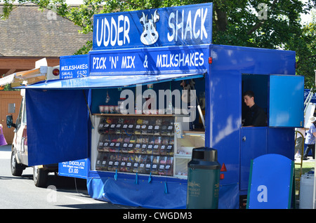 Milkshake stall at newmarket Race Course Stock Photo - Alamy