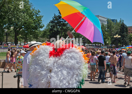 Denver PrideFest Parade. Colorado. USA Stock Photo - Alamy