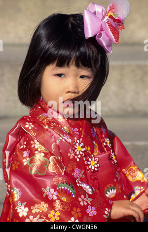 Japan, Tokyo, 7-5-3 children's festival, girl Stock Photo - Alamy