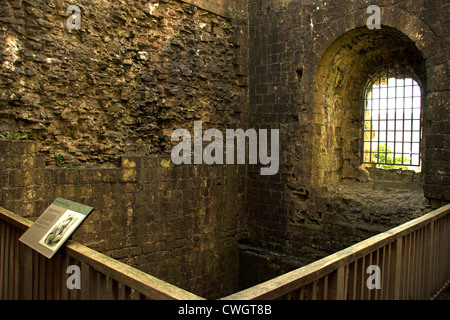 Interior of the Keep at Peveril Castle, Castleton, Peak District ...
