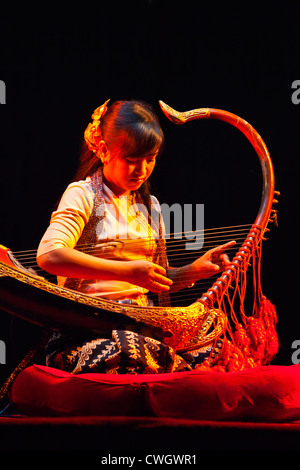 asia, burma, traditional musical instruments Buddhists, 1920 Stock ...