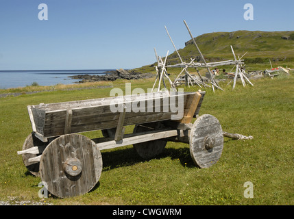 Norstead Viking Village, L'Anse aux Meadows, Newfoundland Stock Photo ...