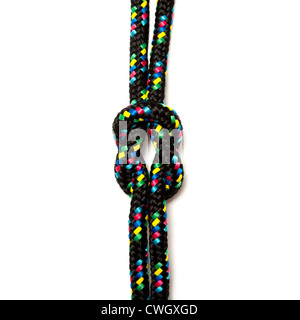 Two ropes tied together in a knot Stock Photo - Alamy