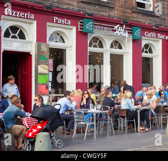 Italian restaurant, in Grassmarket, Edinburgh Stock Photo - Alamy