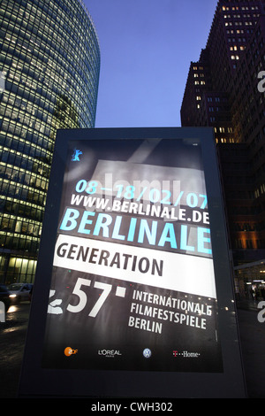 Berlin, the Berlinale poster at Potsdamer Platz Stock Photo - Alamy