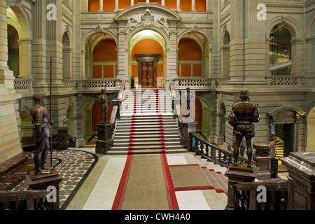 Switzerland, Canton Bern, Bern, Interior of the federal parliament ...