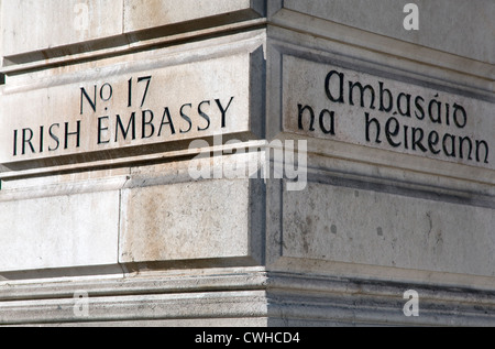 the irish embassy grosvenor place London England UK United kingdom ...