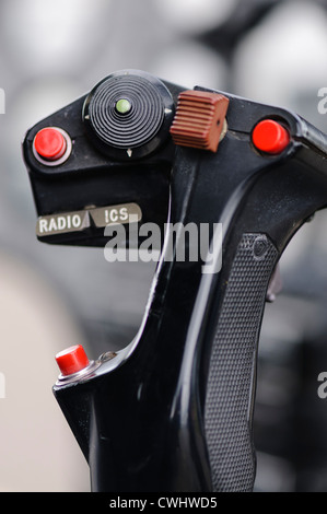 Cyclic stick of a 1968 Hughes OH-6A Cayuse helicopter Stock Photo - Alamy