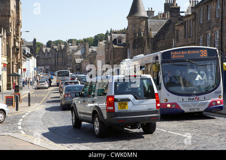 linlithgow high street town centre west lothian scotland Stock Photo ...