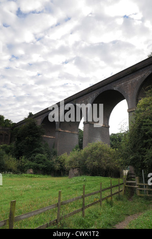 Redundant Victorian Stambermill Viaduct in Stourbridge spanning the ...