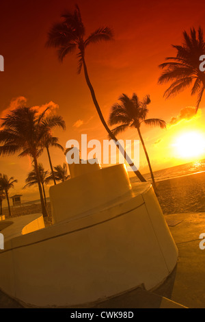 POINSETTIA STREET BEACH ENTRANCE WAVE WALL PROMENADE FORT LAUDERDALE ...