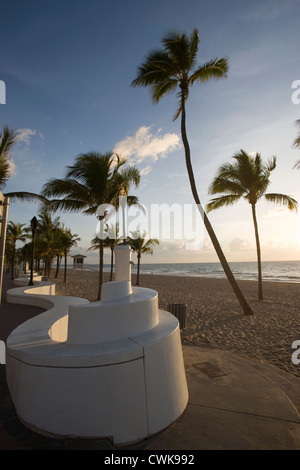 POINSETTIA STREET BEACH ENTRANCE WAVE WALL PROMENADE FORT LAUDERDALE ...