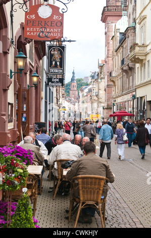 The Hauptstrasse, "main Street" Old Town Heidelberg, Germany Stock ...