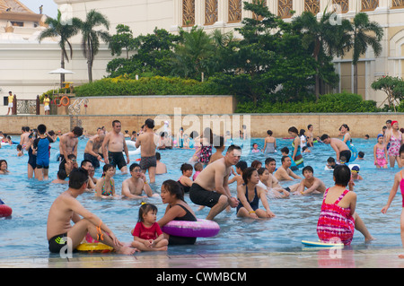 The Wave pool at the Galaxy Hotel in Macau, China Stock Photo - Alamy
