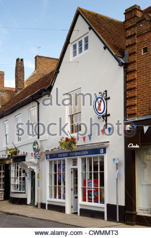 Wimborne Minster town centre, Dorset, Britain, UK Stock Photo - Alamy
