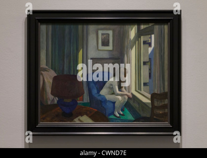 An Edward Hopper fine art painting is reproduced on a billboard in ...