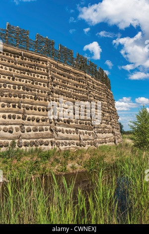 Slavic fort Raddusch is a faithful reproduction of a Slavic refuge fort ...