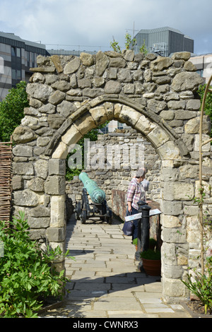 St Denys Priory archway, Old Town, Southampton, Hampshire, England ...
