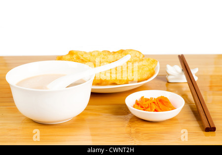 Fried bread stick and porridge, Chinese breakfast Stock Photo - Alamy