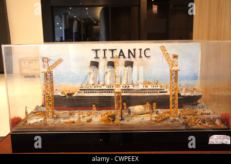 Titanic clay model display in Titanic 100th anniversary exhibition 2012 ...